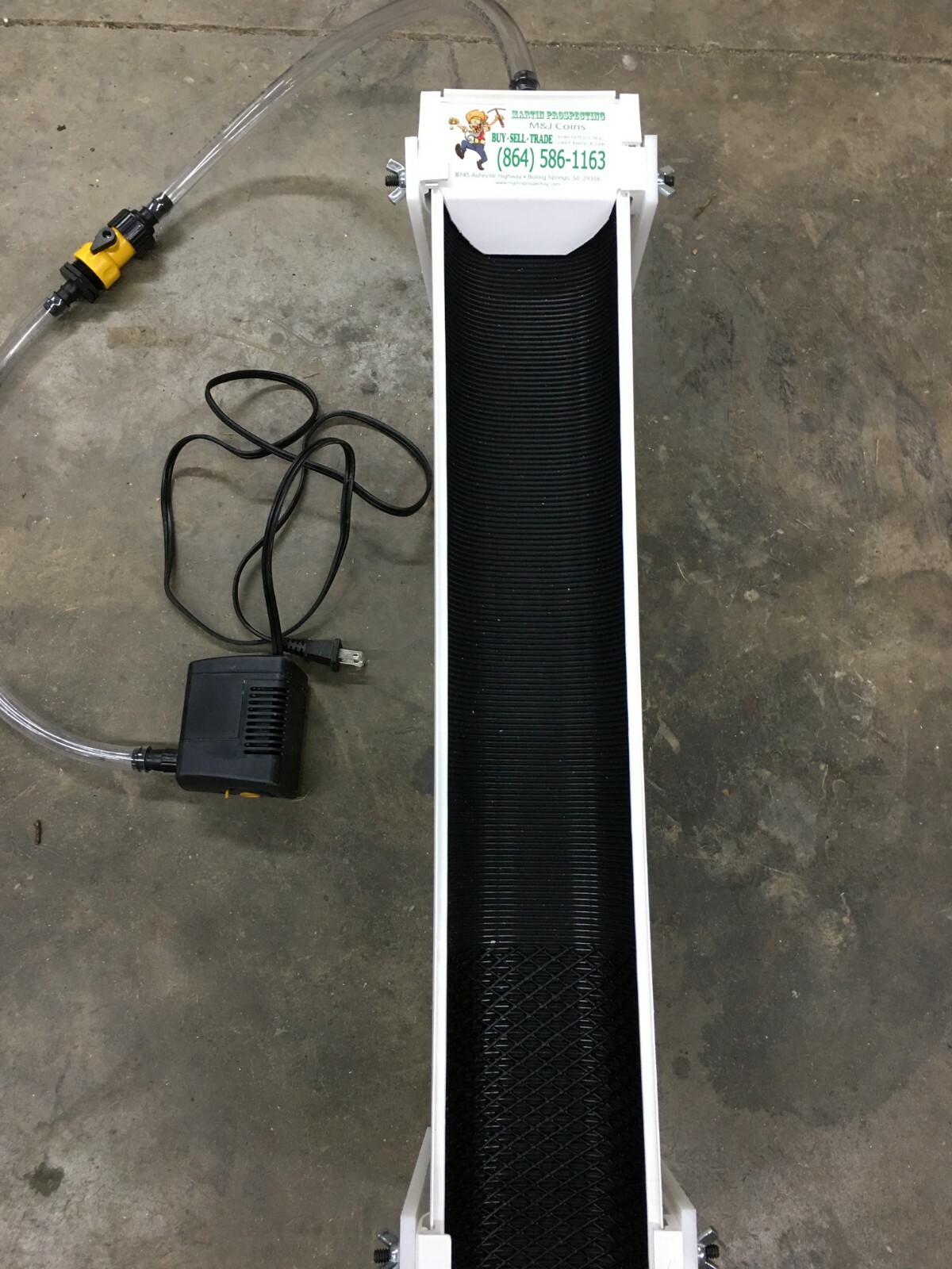 Recirculating Fine Gold Mini Sluice Box W/Legs Martin Prospecting 110v ...