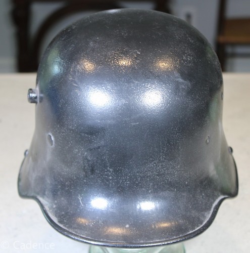 WW1 Imperial German M18 Helmet Shell SI66 Repainted Missing 1 Vent. No ...
