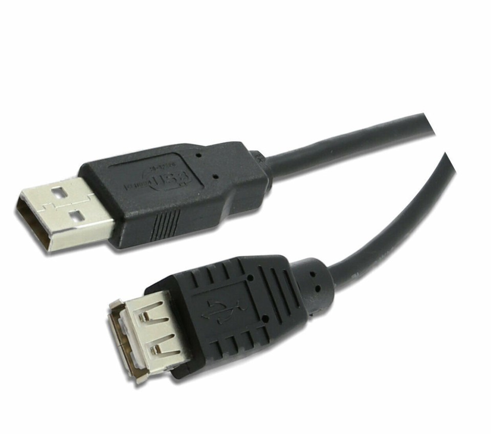 USB 2.0 Extension Cable A Male to Female Mouse Keyboard PC Lead 1M 2M ...