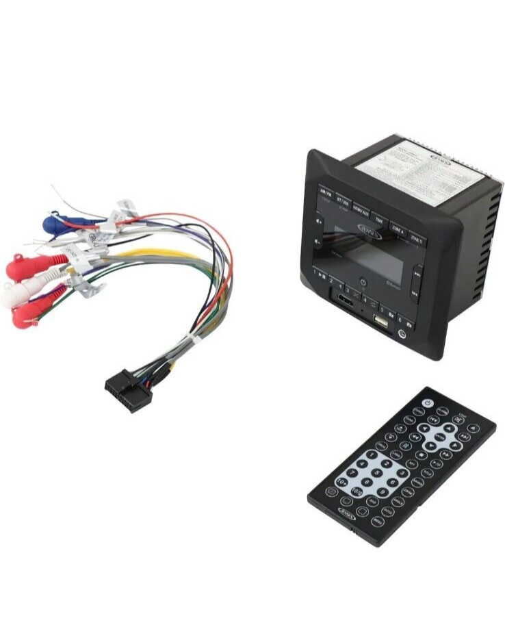 Jensen JWM22 AM/FM/Bluetooth/USB/HDMI/AUX Cube Wall Mount Stereo, A2DP ...