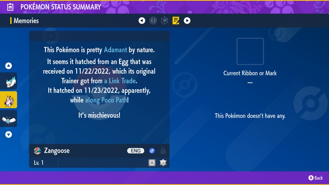 ZANGOOSE POKEMON SCARLET VIOLET SHINY EGG 6 IV CUSTOM AVAILABLE | eBay