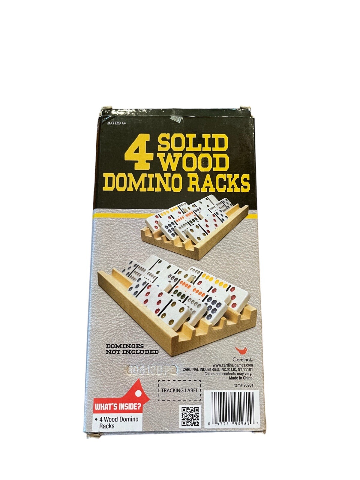 New Cardinal Domino Racks 4 Solid Wood Domino Holder Racks | eBay