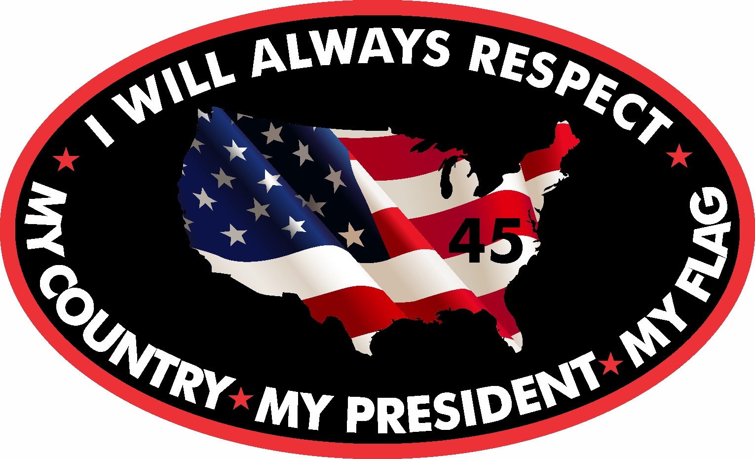 TRUMP SUPPORT COUNTRY FLAG PRESIDENT USA MAGA FLAG DECAL STICKER ...