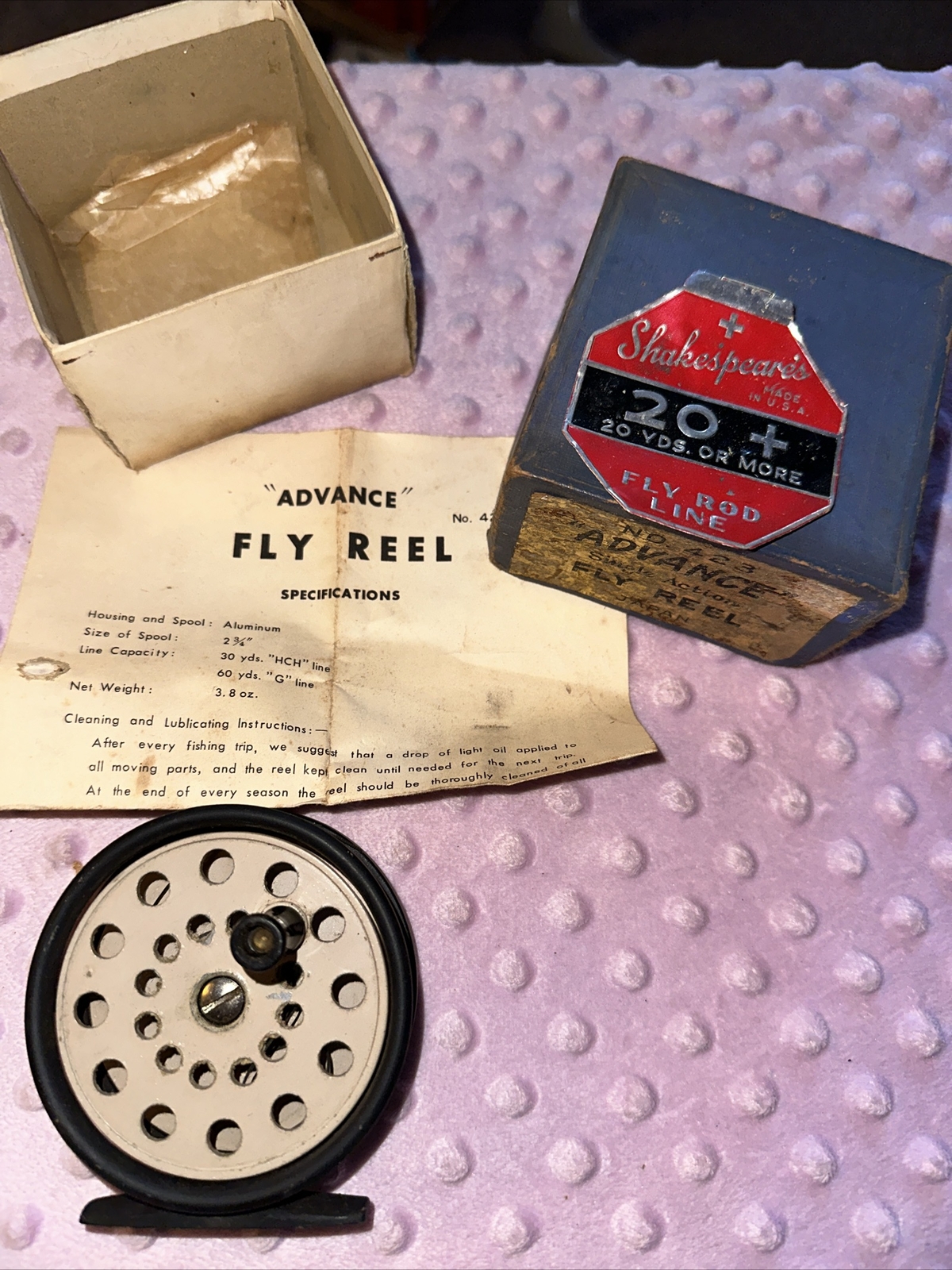 Vintage Shakespeare No 423 "Advance" Single action Fly Reel Japan | eBay