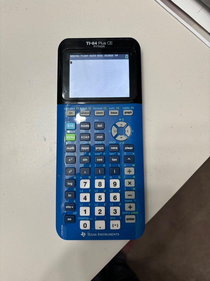 Texas Instruments TI-84 Plus CE Graphing Calculator - Blue I farted on ...