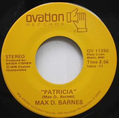 Country 45 Max D. Barnes - Patricia / Dear Mr. President On Ovation | eBay
