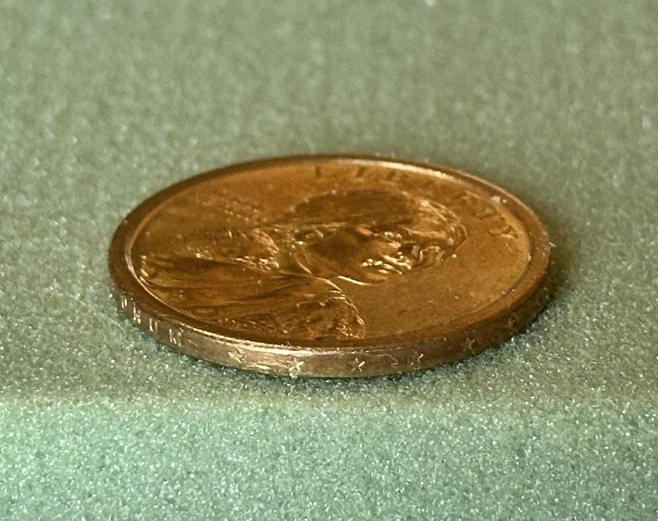 Rare 2009-P Sacagawea US Dollar Coin Rim Lettering Collectible $1 Gold ...