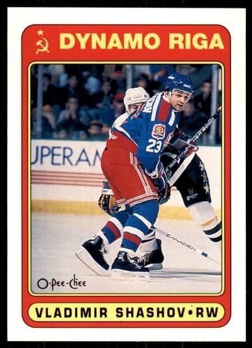 1990-91 O-Pee-Chee Vladimir Shashov . Dinamo Riga #506 | eBay