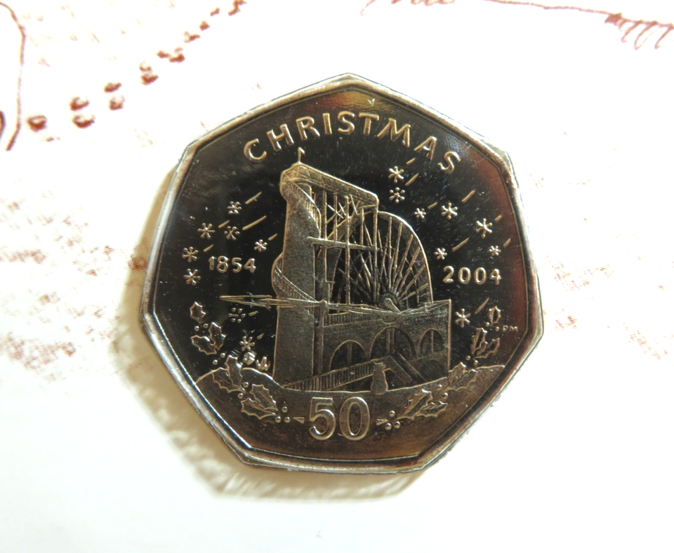 Isle of Man Christmas 50p UNC 2004, in Christmas Card | eBay UK
