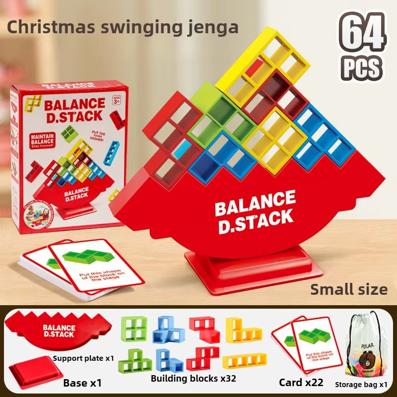 Balance Stacking Board Games Buliding Blocks Adults Kids Tower Block ...