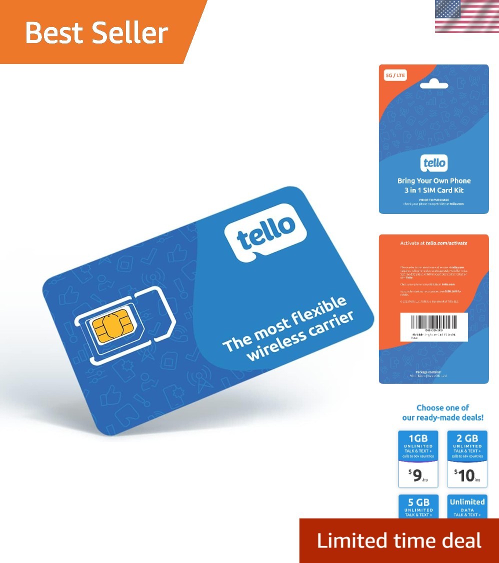 Tello Mobile - Bring Your Own Phone - 3 in 1 SIM Card Kit | eBay
