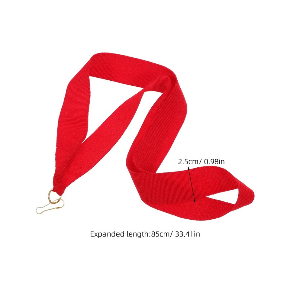 30PCS Award Ribbon: Medal Neck Ribbons - Flat Medal Lanyard with Snap ...