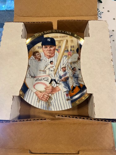 The Hamilton Collection 1992 Legendary Babe Ruth Yankees Plate 4315D ...