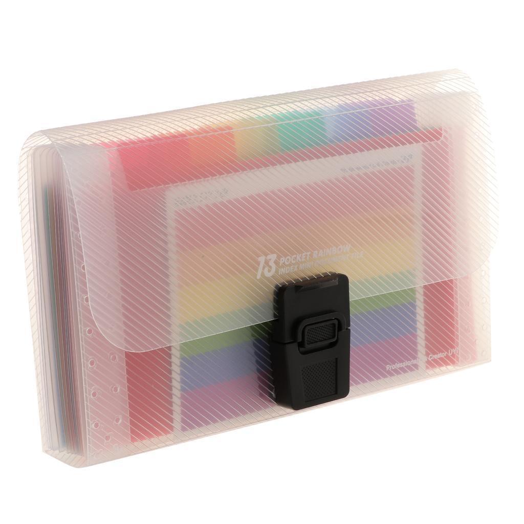 Portable A6 13 Expanding Pockets Travel Folder | eBay