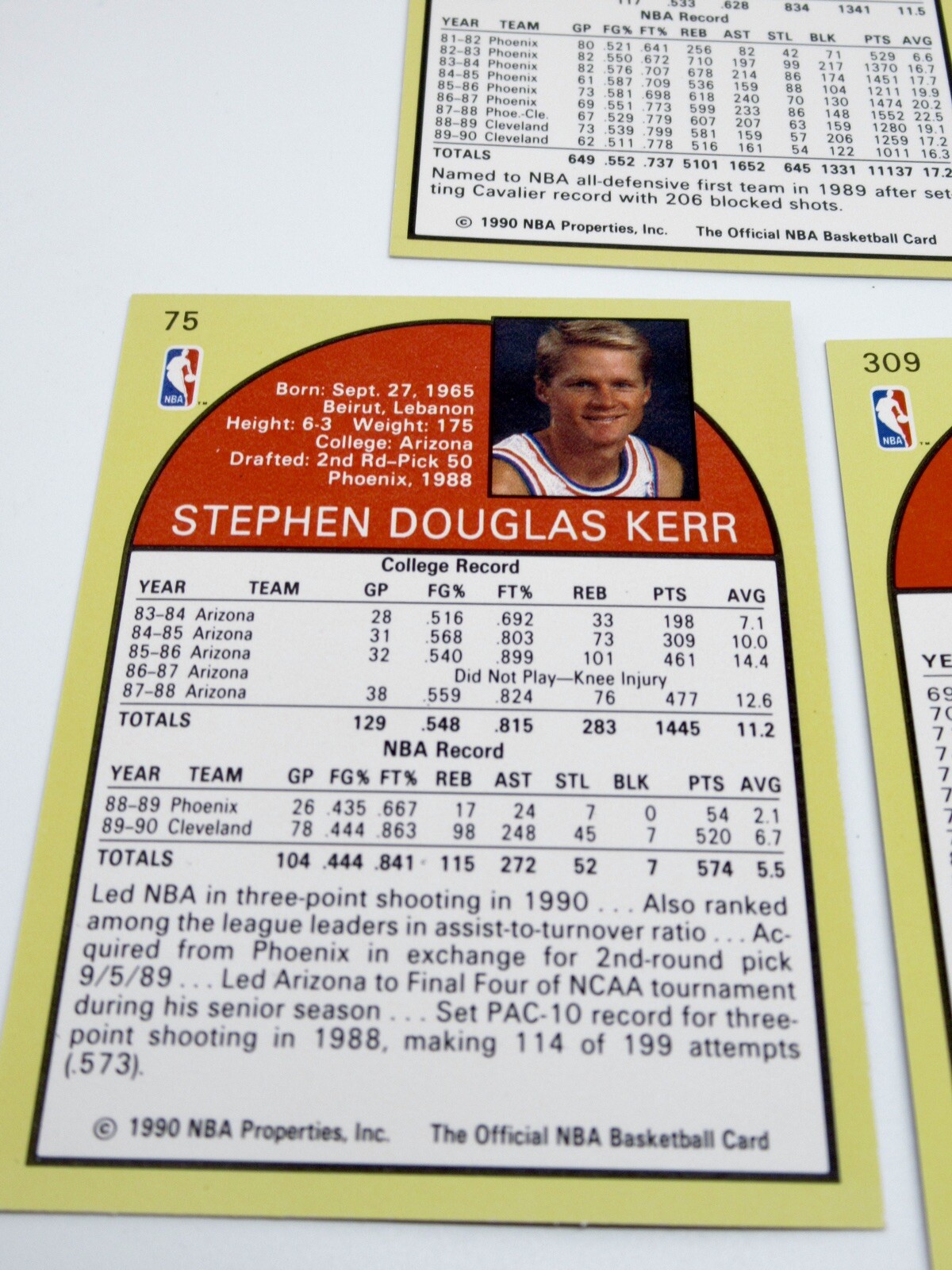 Cleveland Cavaliers NBA LOT of 9 Including Steve Kerr Basketball Card's ...