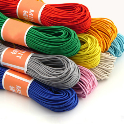 Skinny Elastic Band Cord Round Ribbon Stretchy Trimming Sewing Craft ...