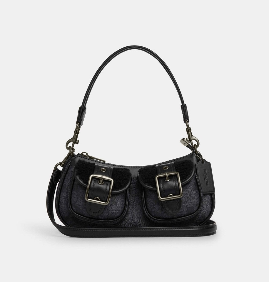 Coach CY658 Ashton Baguette Bag In Signature Canvas NWT | eBay