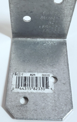 Simpson Strong Tie A21 Right Angle Connector, 18-Ga. Steel - Quantity ...
