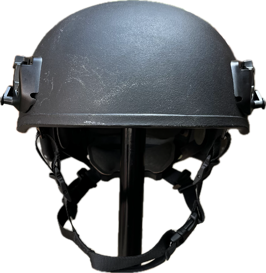 Large Black ACH Busch PROtective AMP-1 EHC High Cut IIIA Ballistic Combat Helmet | eBay