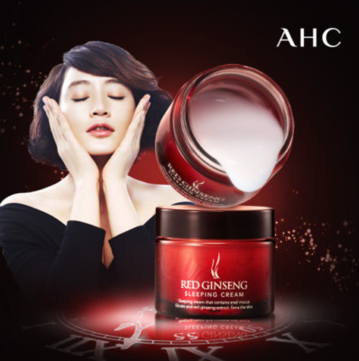 AHC Red Ginseng Sleeping Cream 50ml Anti-Aging Moisturizing K-Beauty ...