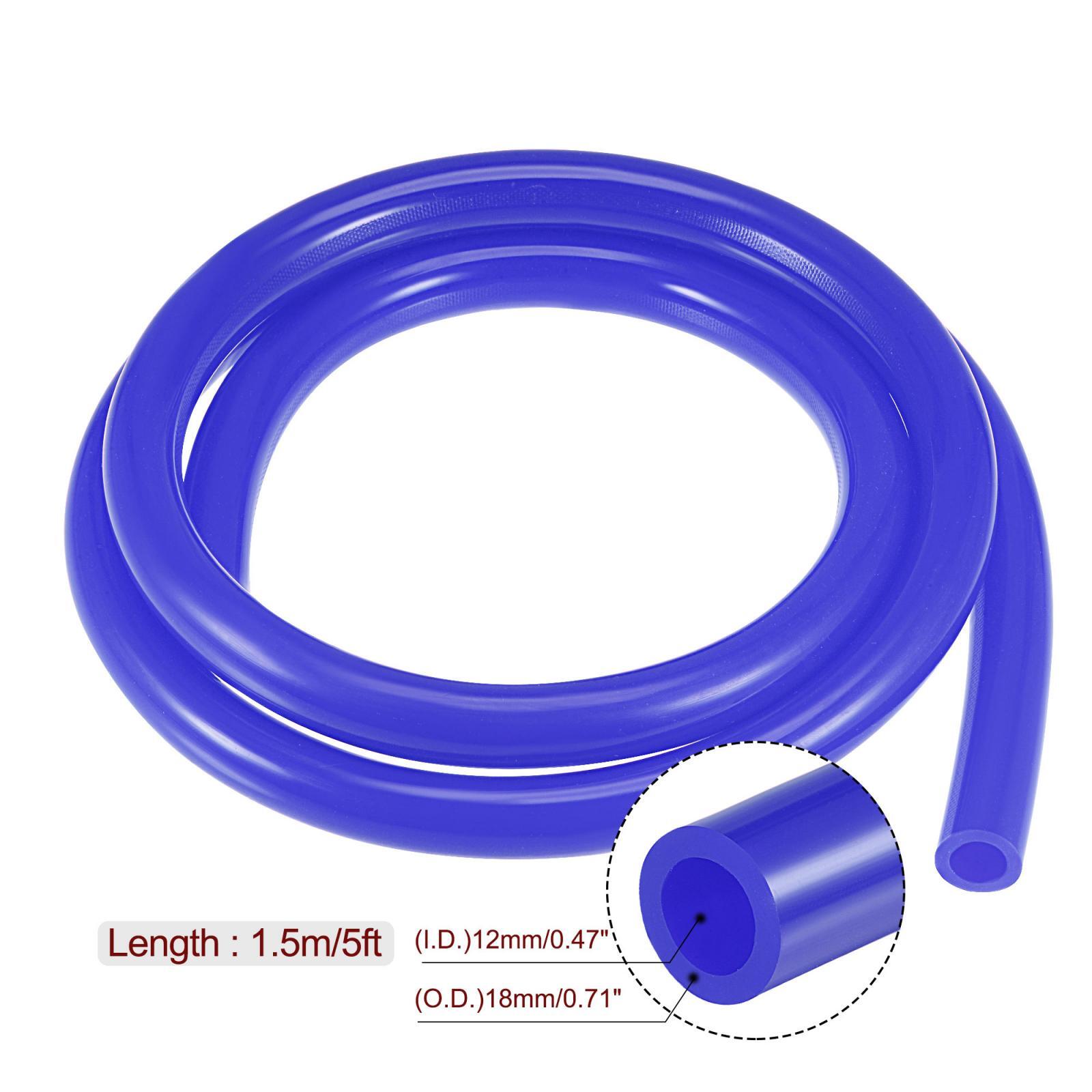 Vacuum Silicone Tube 12mm ID 18mm OD 3mm Wall Thick for Engine 5ft Blue ...