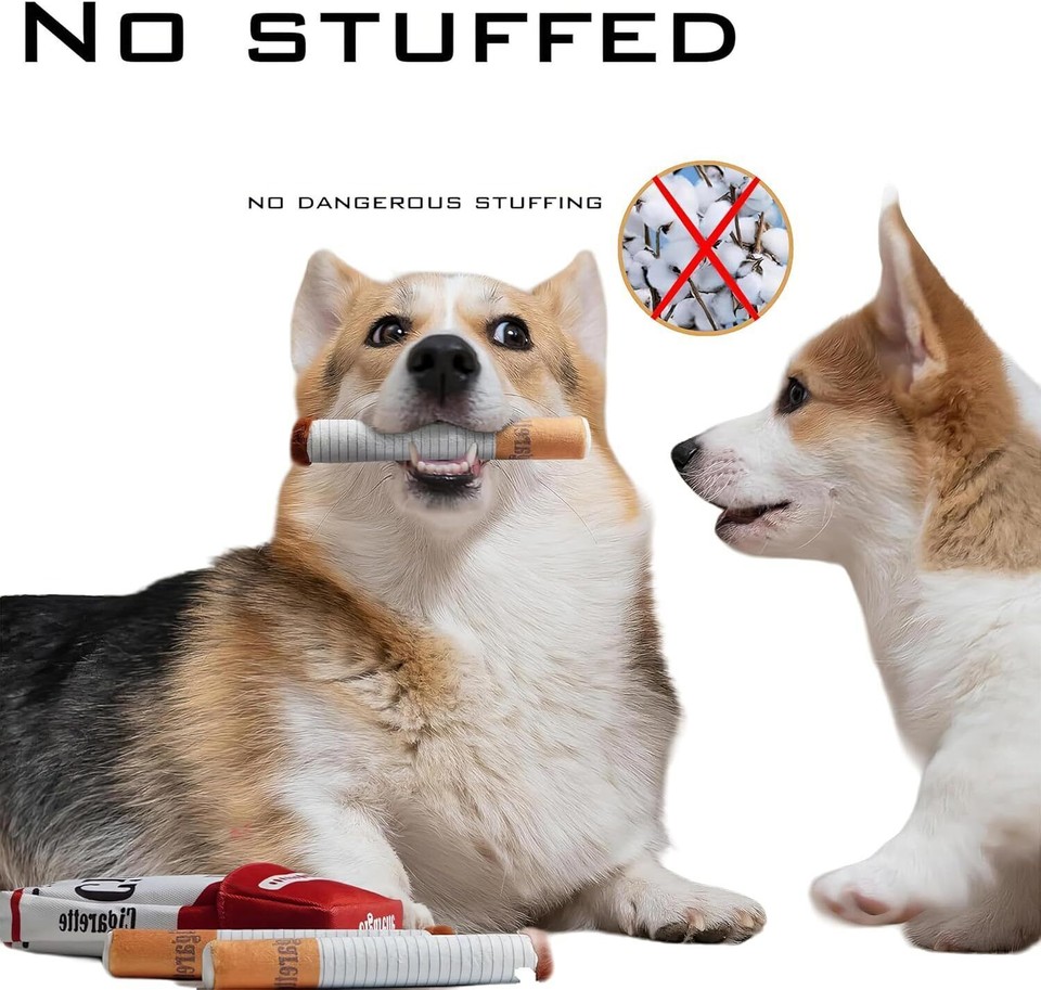 Cigarette Dog Toy Squeaky Cigar Toys Funny Interactive Dog Squeaky ...
