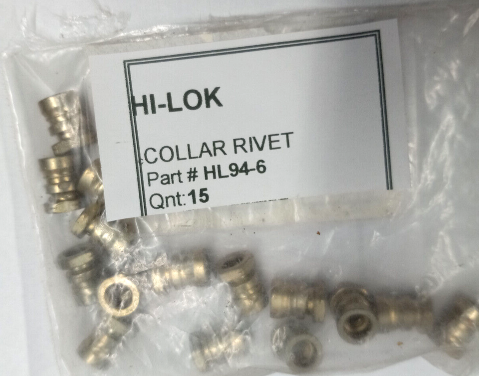 HI-LOK P/N HL94-6 Hi-Lok™ Collar (Sold 15 to a pkg.) | eBay