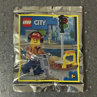 Lego City Construction worker Set 952111 / foil pack Mini Set | eBay