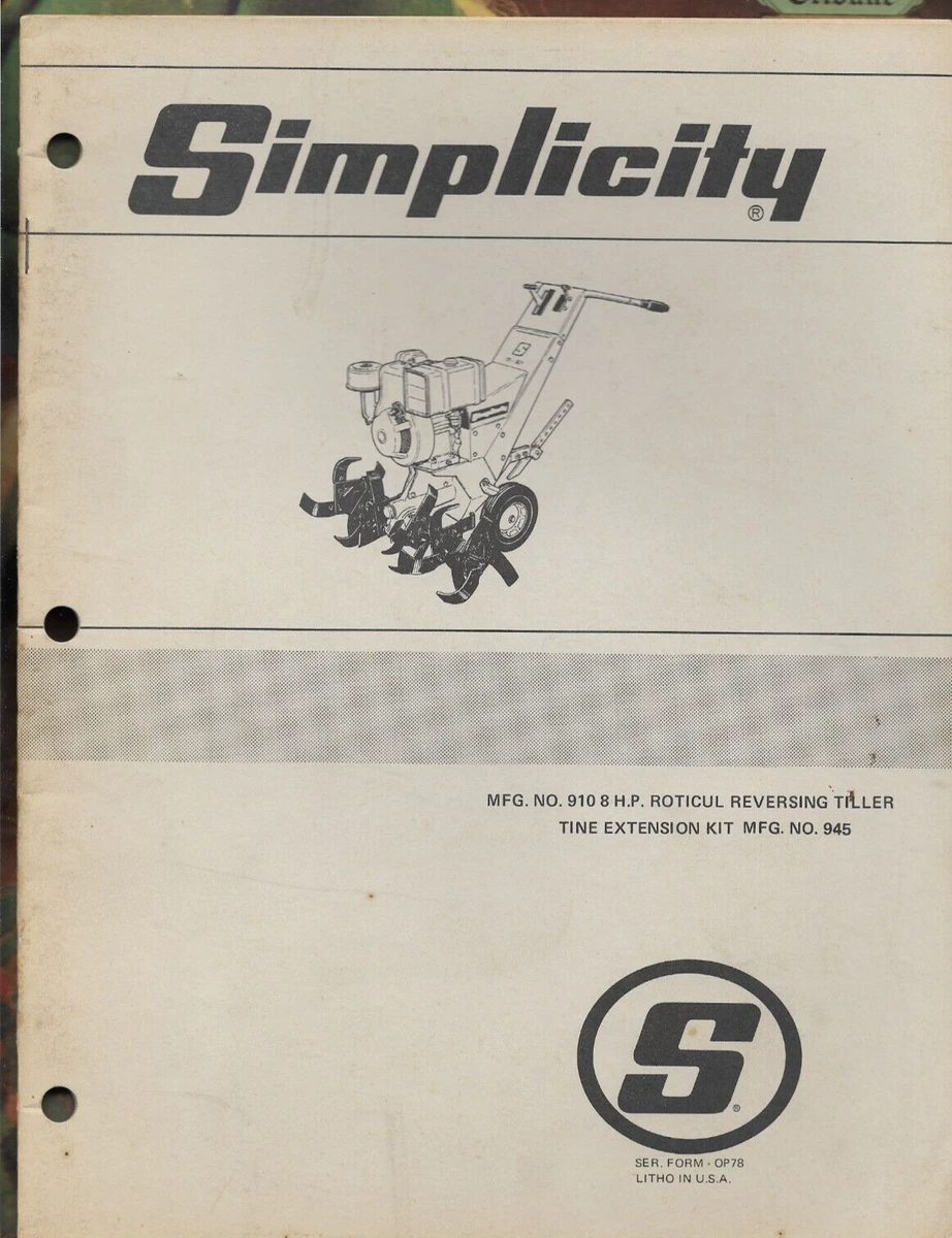 Simplicity Garden Tiller | Fasci Garden