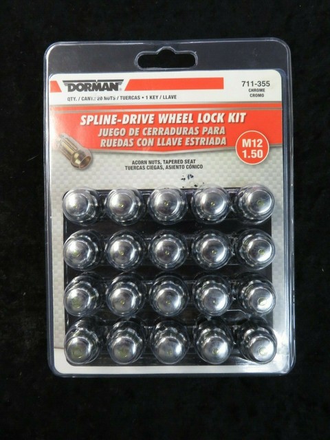 Spline Drive Wheel Lock Set Dorman 711-355 20 Locks 1 Key for sale ...