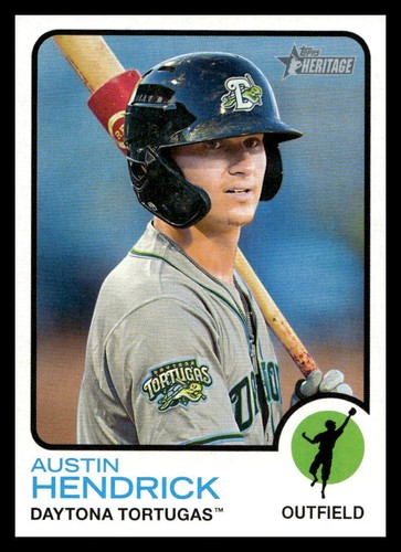 2022 Topps Heritage Minors 18 Austin Hendrick Reds Baseball Card | eBay