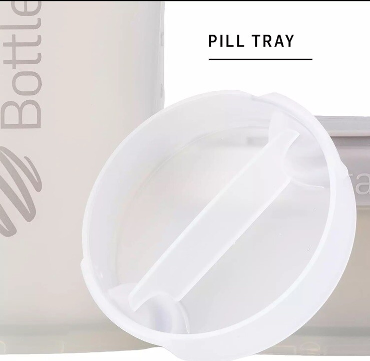 Shaker Bottle with Pill Organizer and Storage for Protein Powder, 22 ...