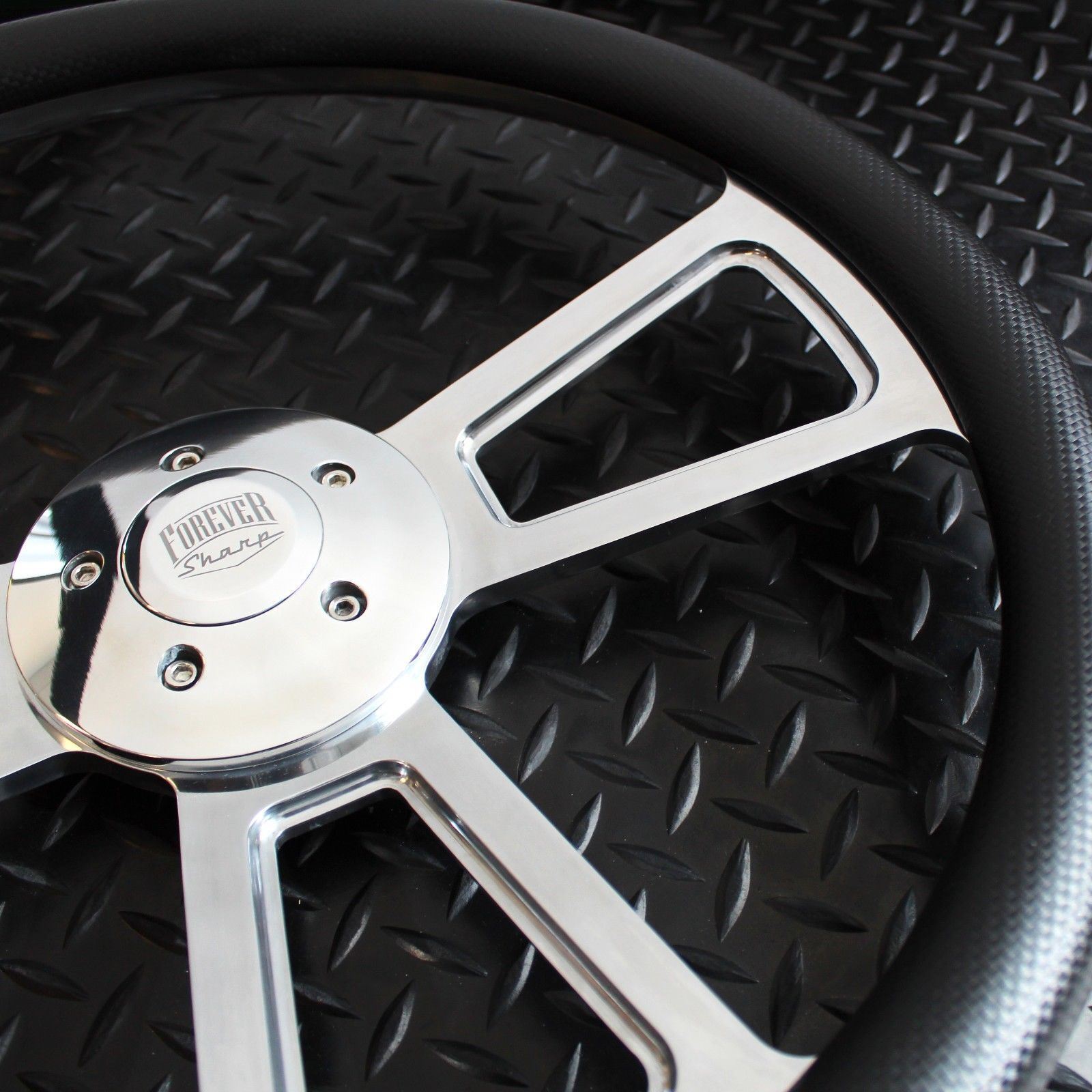 18 inch Polished Steering Wheel Big Rig Freightliner, Kenworth ...
