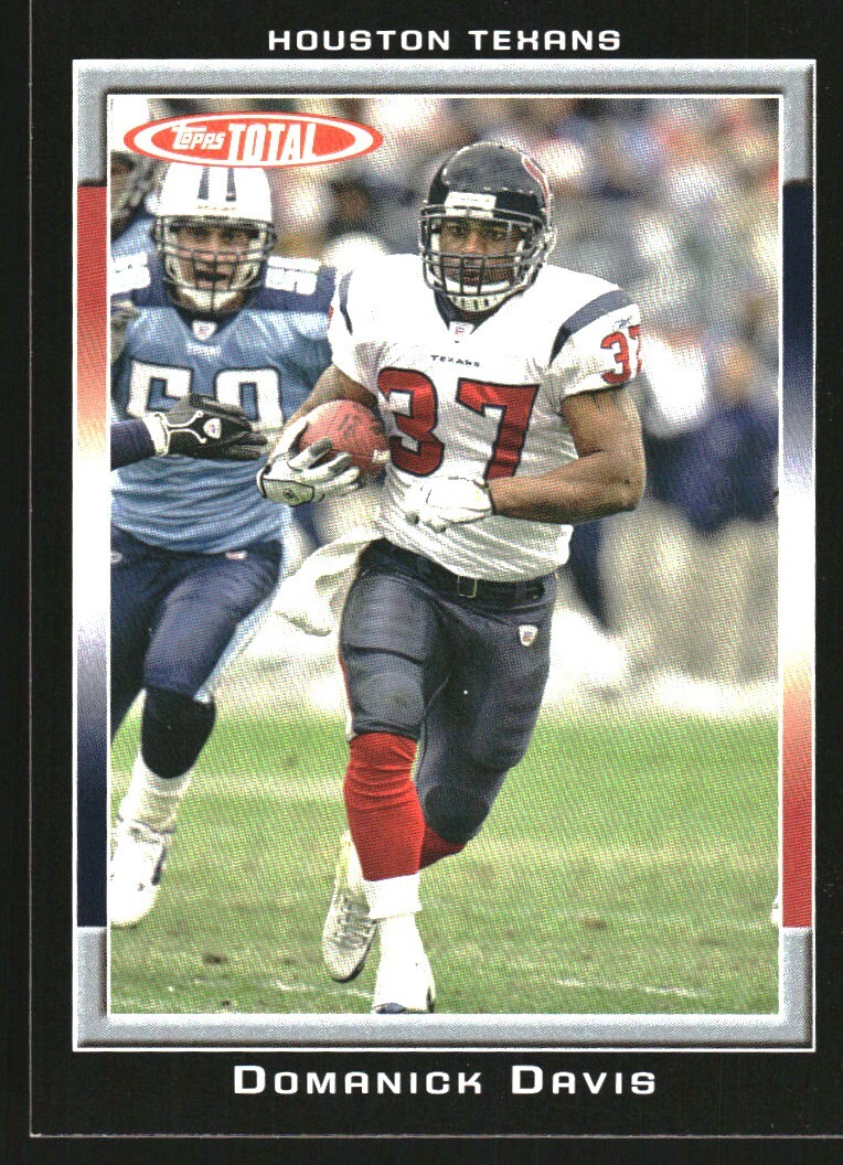 2006 Topps Total - Total Black #433 Domanick Davis /50 for sale online ...