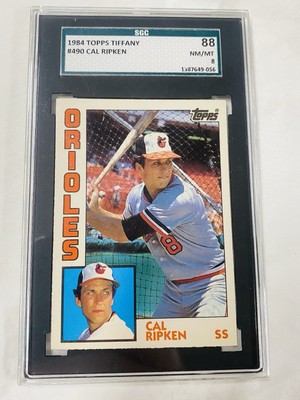 1984 Topps Tiffany #490 Cal Ripken Jr. SGC 8 NM MINT HOF ORIOLES SGC 88 ...
