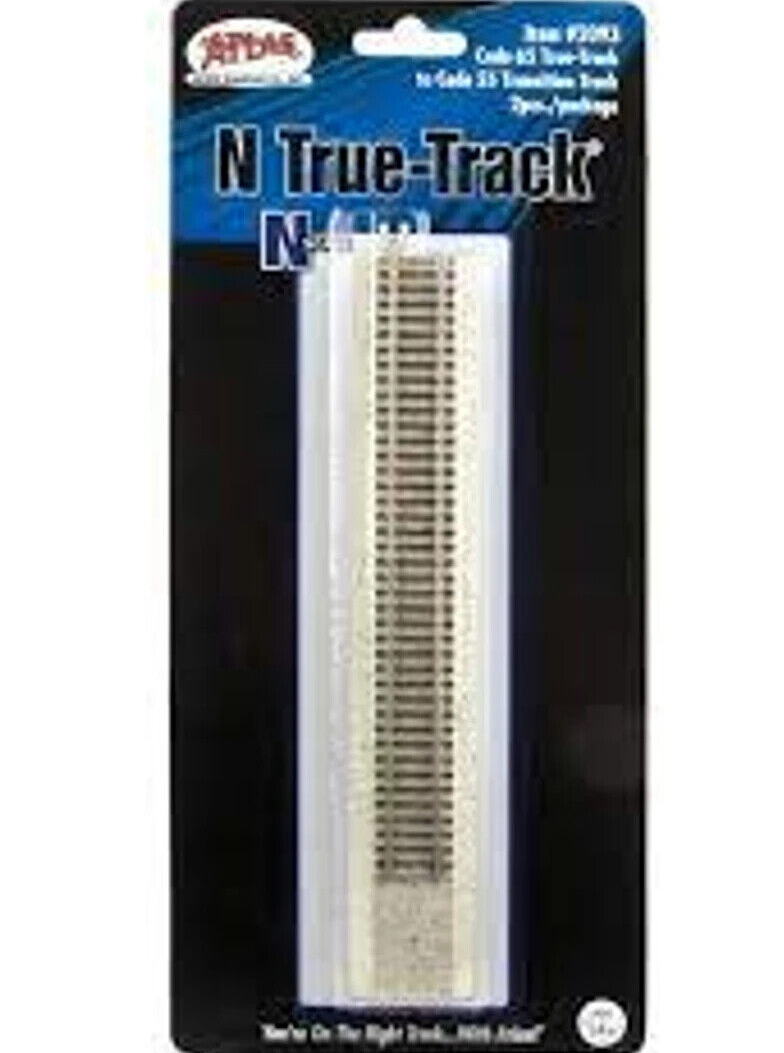Atlas N Scale ~ Code 55 to 65 True-Track Transition Straight Track (2 ...
