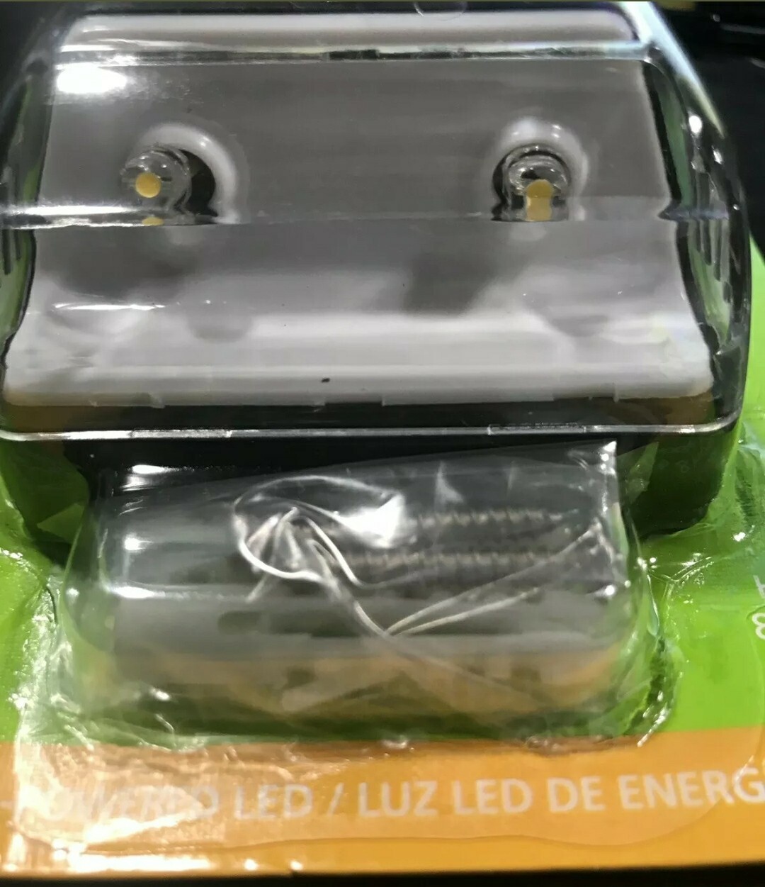 2 Pack - Mainstays Solar Powered LED Deck Fence Light 3 Lumen Step ...