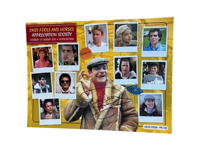 Only Fools and Horses Convention 2024 16x12 Signed by David Jason Sat ...