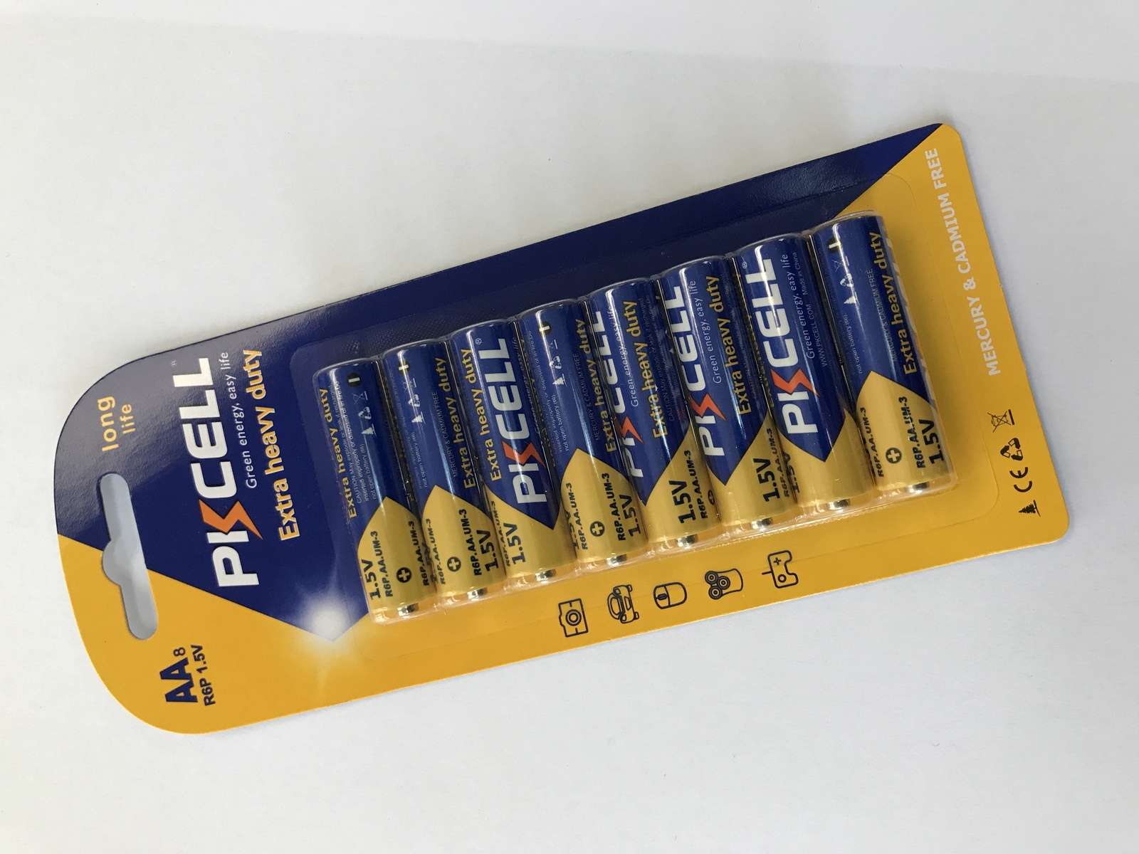 Combo 16pcs Super Heavy Duty AA/AAA Batteries 1.5V R03P R6P UM4 UM3 ...