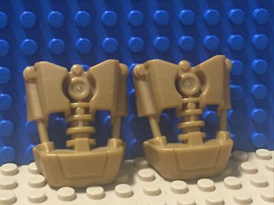Part 19087 Bionicle Lego Armor Cover (Toa Okoto) in Pearl Gold 2x Lot ...
