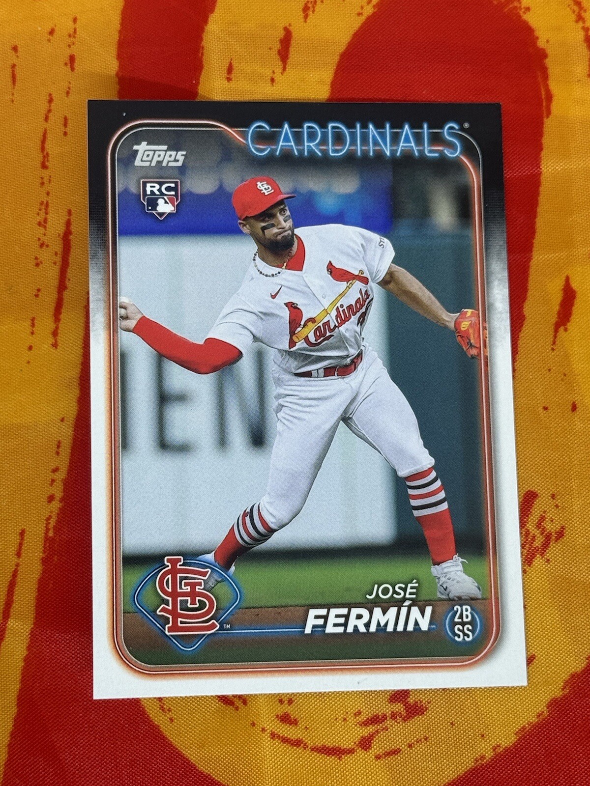 2024 Topps Series 1 #305 Jose Fermin St. Louis Cardinals Rookie ...