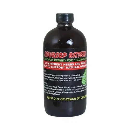 Soursop Living African Bitters, 100% Pure Natural Organic Herbal Detox ...