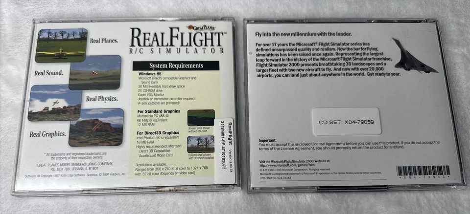 Great Planes RealFlight R/C Flight Simulator Futaba Controller Pilot ...