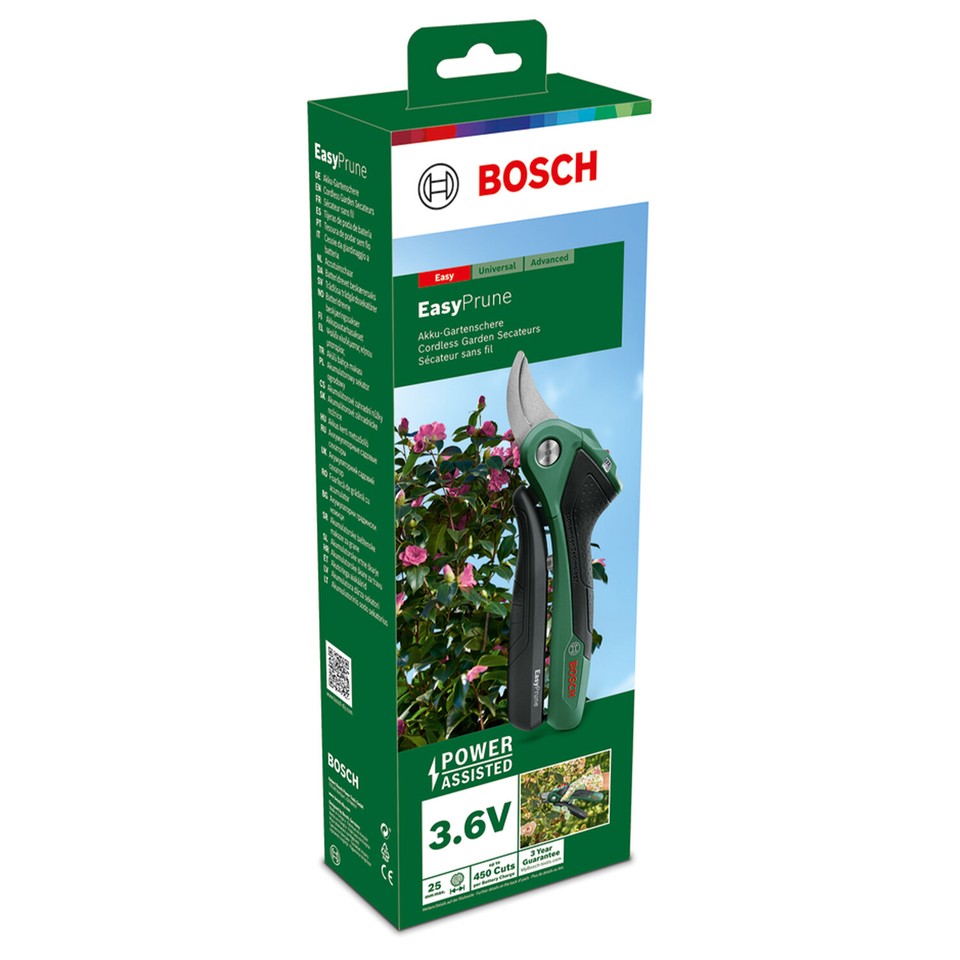 Bosch Cordless Garden Secateurs Pruning Shears Scissors Plant Branch ...