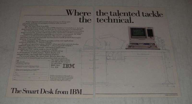 1984 IBM System 9000 Computer Ad - Talented Tackle | eBay