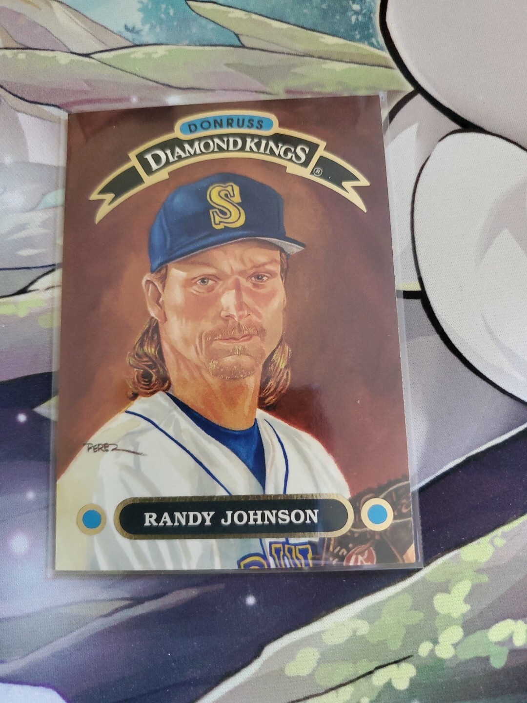 RANDY JOHNSON 1991 Donruss Diamond Kings card #DK-22 Seattle Mariners ...