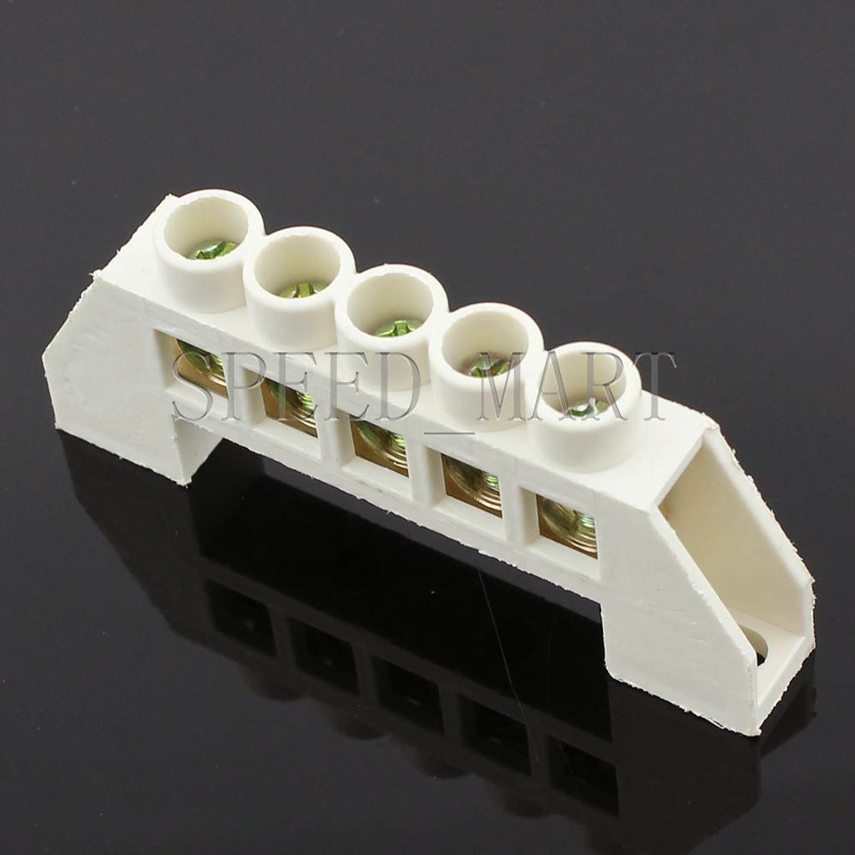 5 Positions 5 Holes Ground Wire Row Copper Terminal Block Bridge Type ...