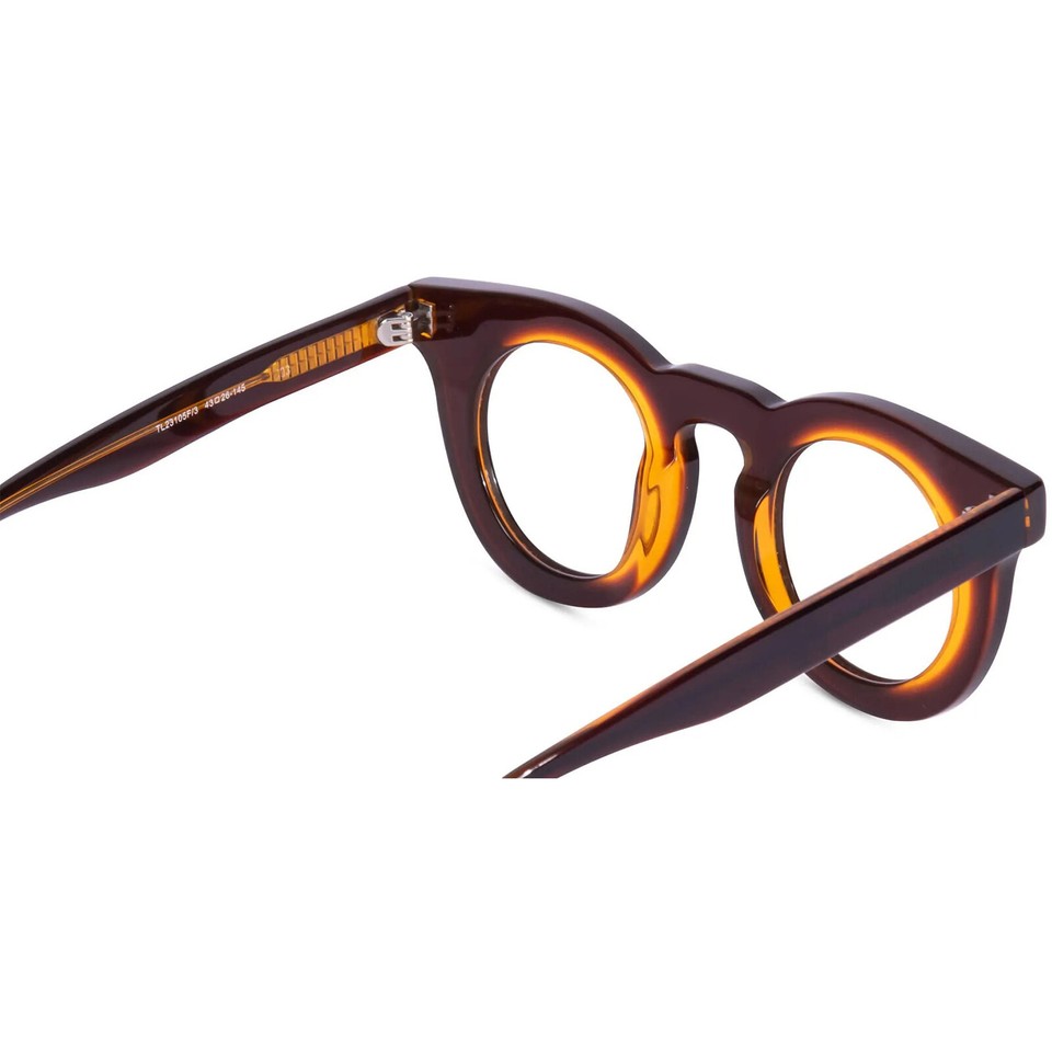 Round Acetate Glasses Thick Strong Plastic Eyeglasses Frame Black Frame ...