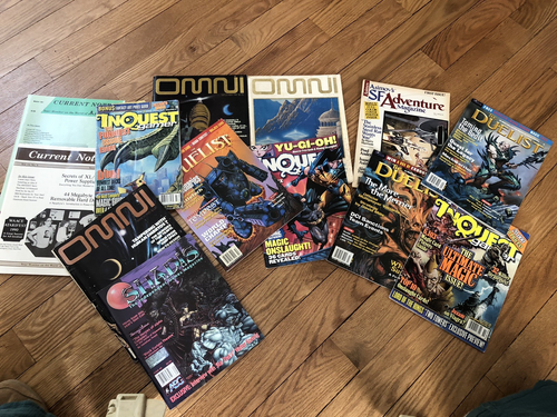 Duelist Asimov’s Adventure Inquest Omni Atari Magazines Collection 12 ...