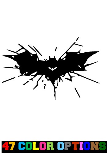 Decal Vinyl Truck Car Sticker - DC Comics Batman Glass Breaking Logo | eBay